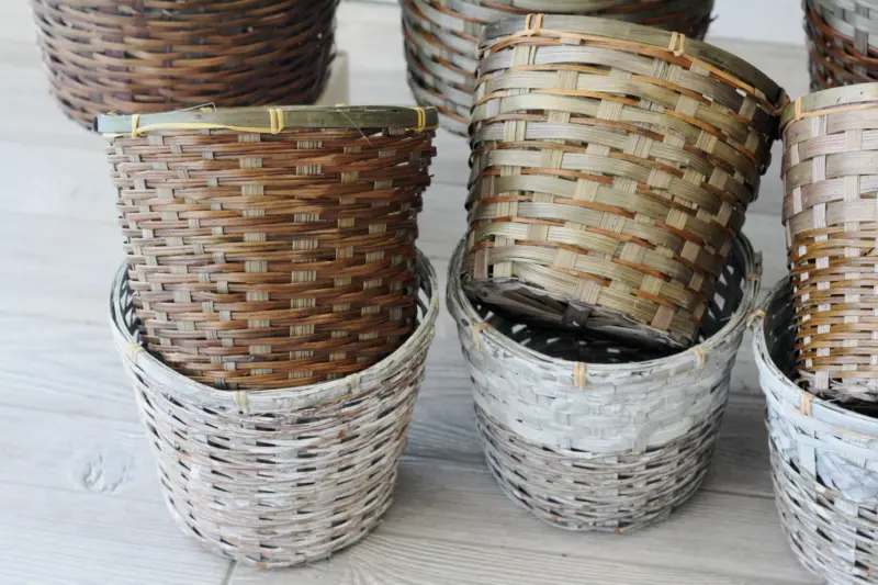48 Assorted Heavy Duty Pot Covers 24-6", 24-8" (6 Styles) Natural and ...