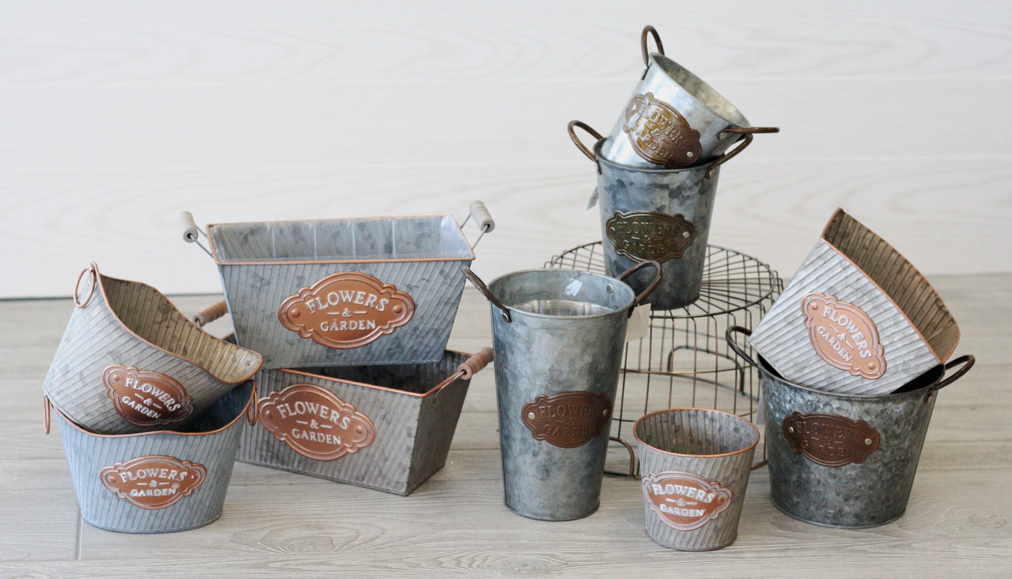 12 Piece Embossed Flowers & Garden Metal Assortment - Unique Designs